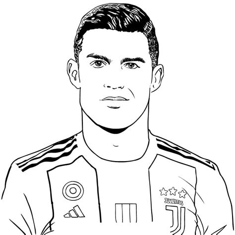 Printable Ronaldo Colouring Pages