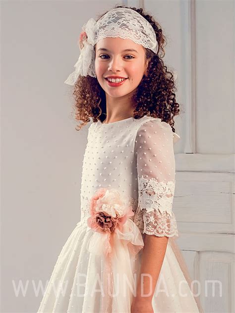 Vestido de comunión vintage 2019 Marla modelo J131 Madrid y online