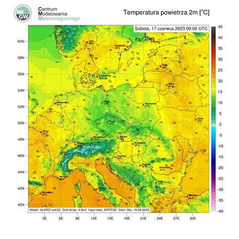 IMGW PIB Centrum Modelowania Meteorologicznego On Twitter Prognoza