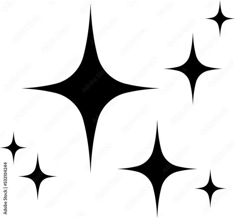 Twinkle Star Glittery Sparkle Burst And Flash Ilustraci N De Stock