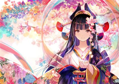 983534 Dark Hair Anime Fantasy Girl Anime Girls Rare Gallery Hd Wallpapers