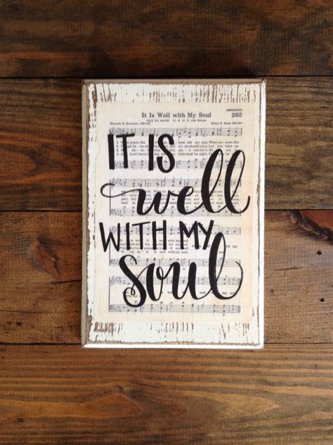 It Is Well With My Soul Hymn Sign Christian Gift Etsy Hymn Signs