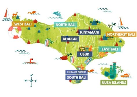 Bali Tourist Attractions Map Infoupdate Org