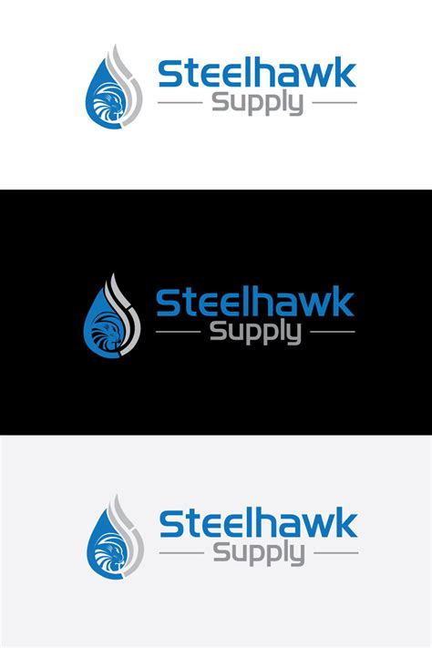 Masculine Modern Oil And Gas Logo Design For Steelhawk Supply By
