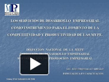 PPT Los SDE Su Clasificacin Y Aplicacin En El Mercado Nacional