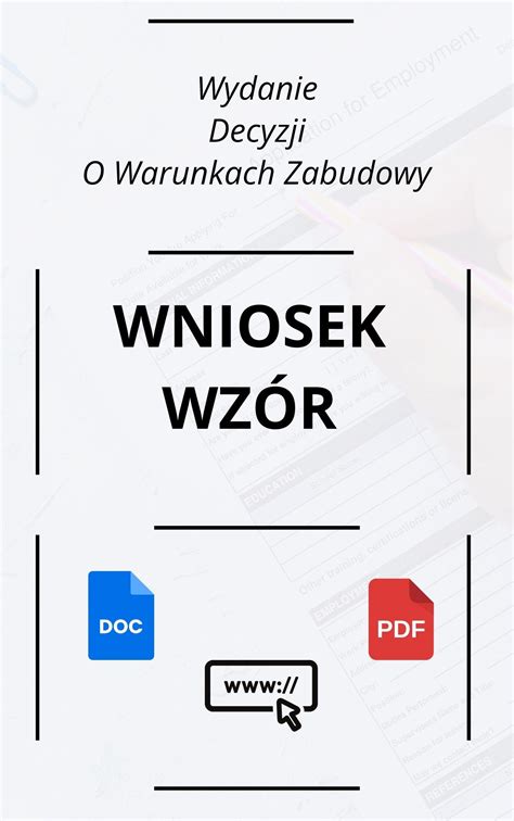 Wniosek O Wydanie Decyzji O Warunkach Zabudowy Wzór