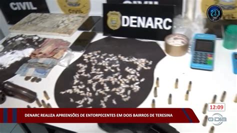 DENARC realiza apreensões de entorpecentes em dois bairros de Teresina