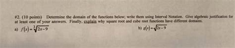get answer determine the domain of the functions below write them using transtutors