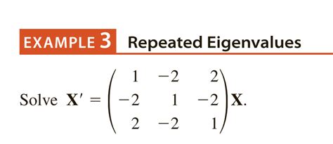 solved example 3 repeated eigenvalues 1 2 2 solve x 2 1