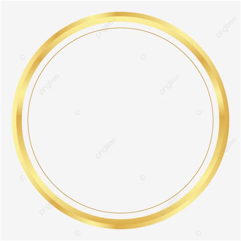 Golden Circle Frame Border Clipart Vector Circle Frame Border PNG