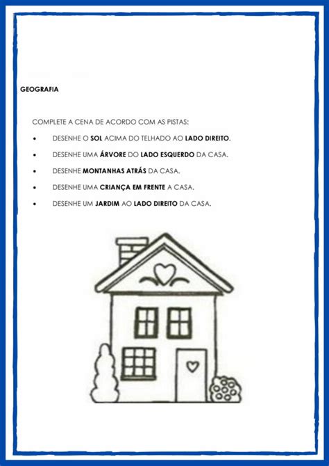 Atividade Geografia Moradias Ano