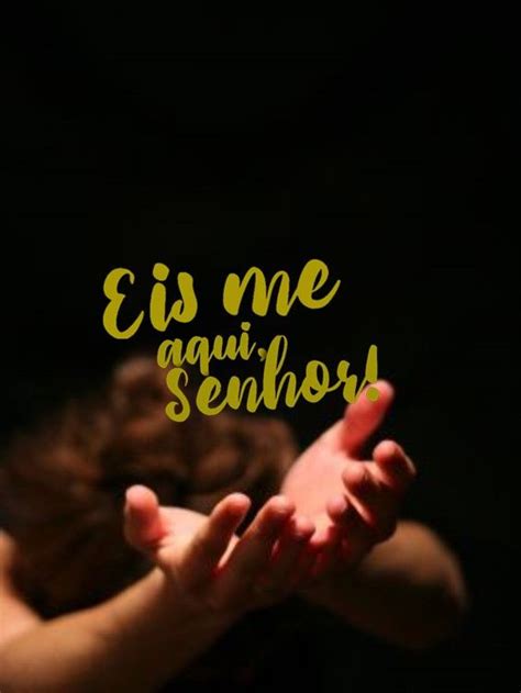 Eis Me Aqui Senhor Cartaz Modelo De Cartaz Campanha De Ora O