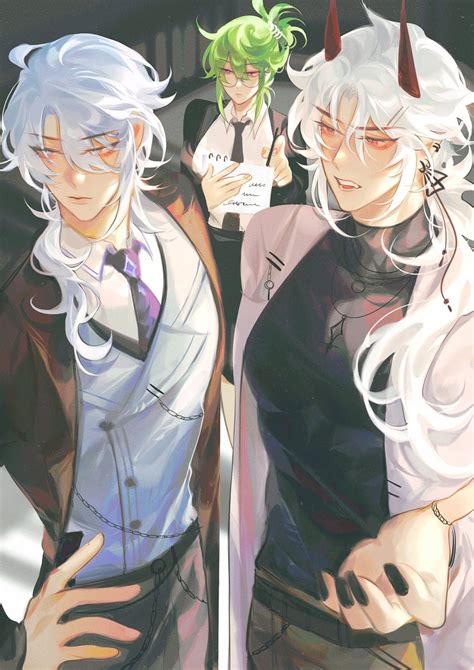Kamisato Ayato Kuki Shinobu And Arataki Itto Genshin Impact Drawn