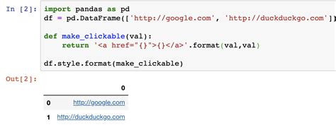 streamlit display clickable links in st dataframe or st table