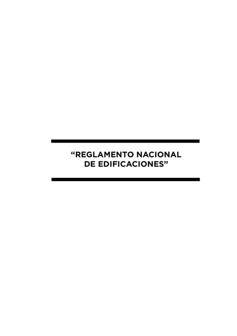 Calaméo Reglamento Nacional De Edificaciones Actualizado 02 Mayo 2019 V