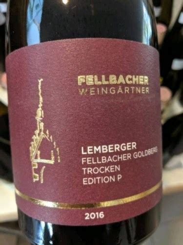 Fellbacher Weingärtner Lemberger Fellbacher Goldberg Trocken Edition P