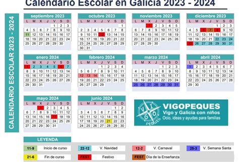 Roca Ajo Barra Oblicua Calendario Escolar 2023 24 Galicia Voltaje