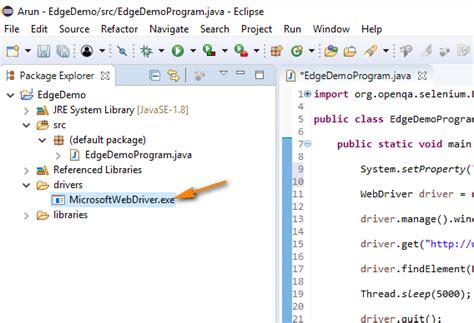 selenium by arun selenium 3 and edge browser executing selenium 3 automation scripts on