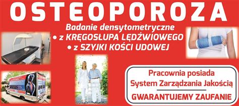 15 lutego badania osteoporozy w Końskich w NZOZ Południowa TKN24