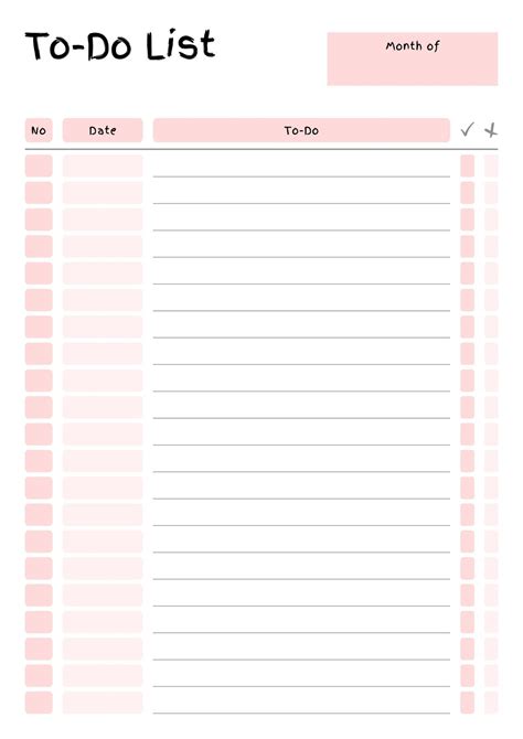 Free And Customizable To Do List Templates Worksheets Library