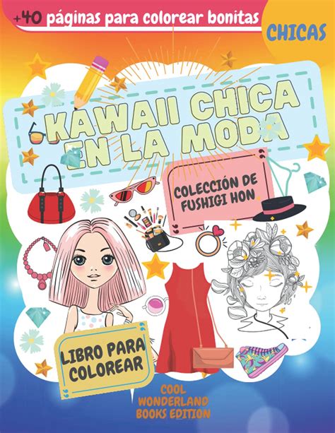 Buy Libro Para Colorear Chicas De Moda Kawaii Libro Para Colorear De
