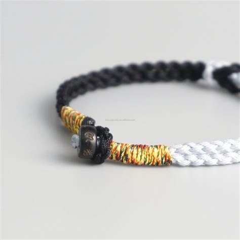 Hecho A Mano De La Amistad Budista Nudo Pulseras Oración Tibetana