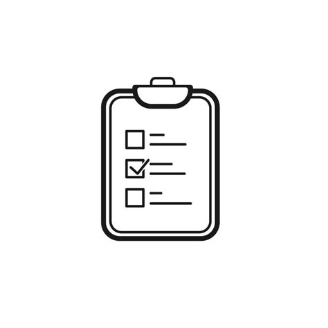 Check List Vector Icon Illustration Vector Art At Vecteezy