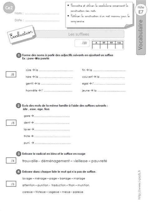 Ce2 Suffixes Evaluation
