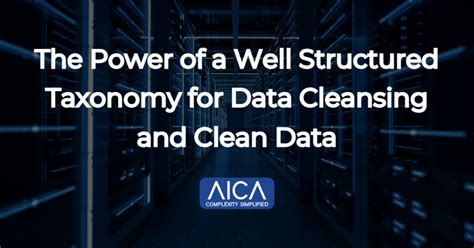 The Power Of A Well Structured Taxonomy For Data Cleansing And Clean