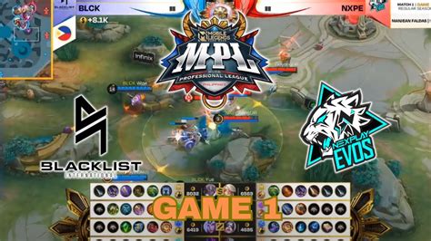 Blacklist International VS Nexplay EVOS Game 1 Highlights MPL PH