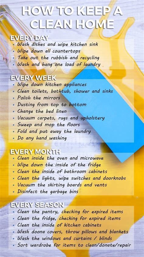 How To Keep A Clean Home Handy Planner And List Cleaning Tips Hacks