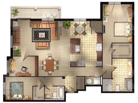 Floor Plan Photoshop Render Rendering Floor Plans Elevations