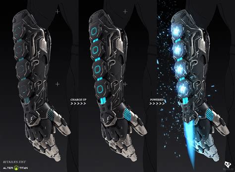 Artstation Ritaha S Fist Alter Titan Nelson Tai Armas Futurista
