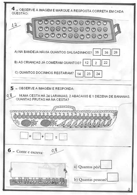 Cantinho da Vera Lúcia ATIVIDADES AVALIATIVAS DE MATEMÁTICA 4 BIMESTRE