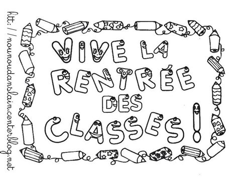 Coloriage de la rentrée Coloriage rentrée Coloriage rentree des