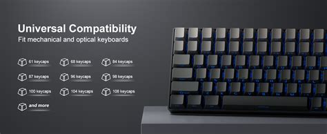 Amazon XVX PBT Keycaps Side Printed Keycap Set Double Shot
