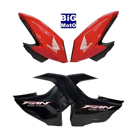 Par Aba Do Tanque CG Fan 160 2022 Vermelho Perolizado Complemento