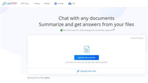 lightpdf ai chat docs saas ai tools