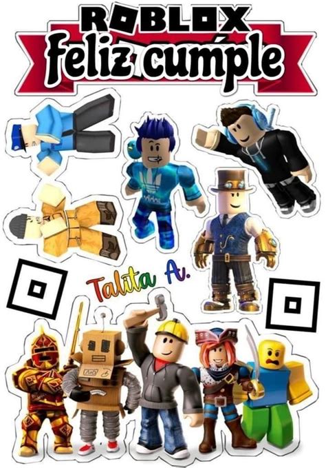 Pin by Melitany on Niños y graduación Roblox cake Photo cake topper