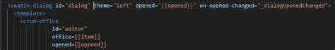 Polymer X How To Style Vaadin Dialog In Vaadin Stack Overflow