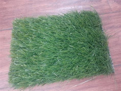 PP Green Plain Artificial Grass Mat For Residential Mat Size 20 X 20
