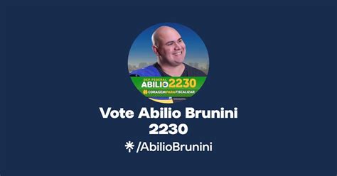 Vote Abilio Brunini 2230 Instagram Facebook Linktree