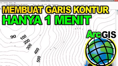 Tutorial Membuat SHP Garis Kontur ArcGIS YouTube