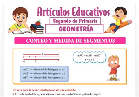 Conteo Y Medida De Segmentos Para Segundo De Primaria
