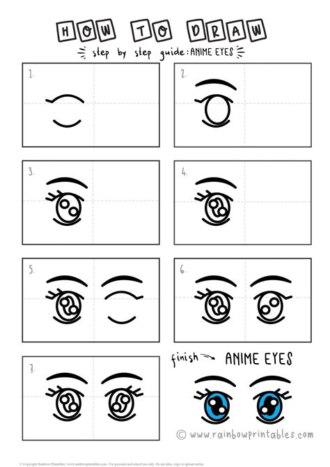 How To Draw Cartoon Eyes Step By Step Easy Eyes Anime Drawing Draw