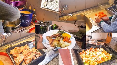 COOKING SIMPLE SUNDAY DINNER CHICKEN RICE MAKING CELERY JUICE