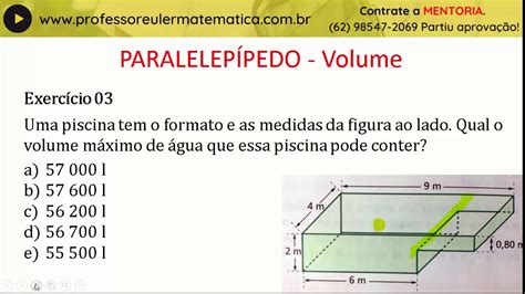Paralelepípedo Volume YouTube