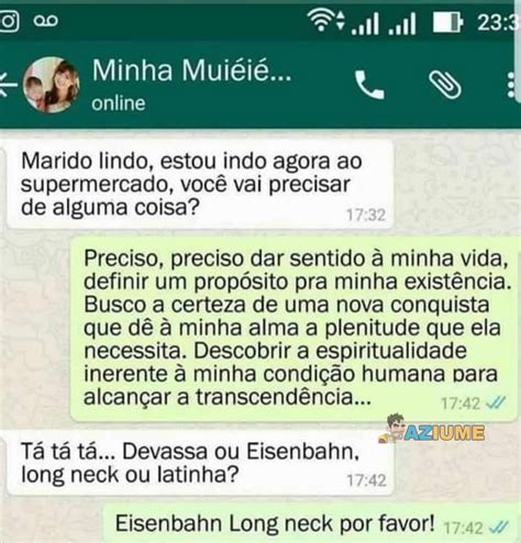 Quando você precisa de um sentido da vida Aziume Blog de humor