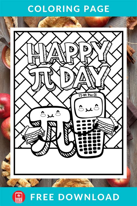 Happy Pi Day Coloring Sheet