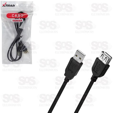 Cabo Extensor Usb Macho Para Usb F Mea Metros